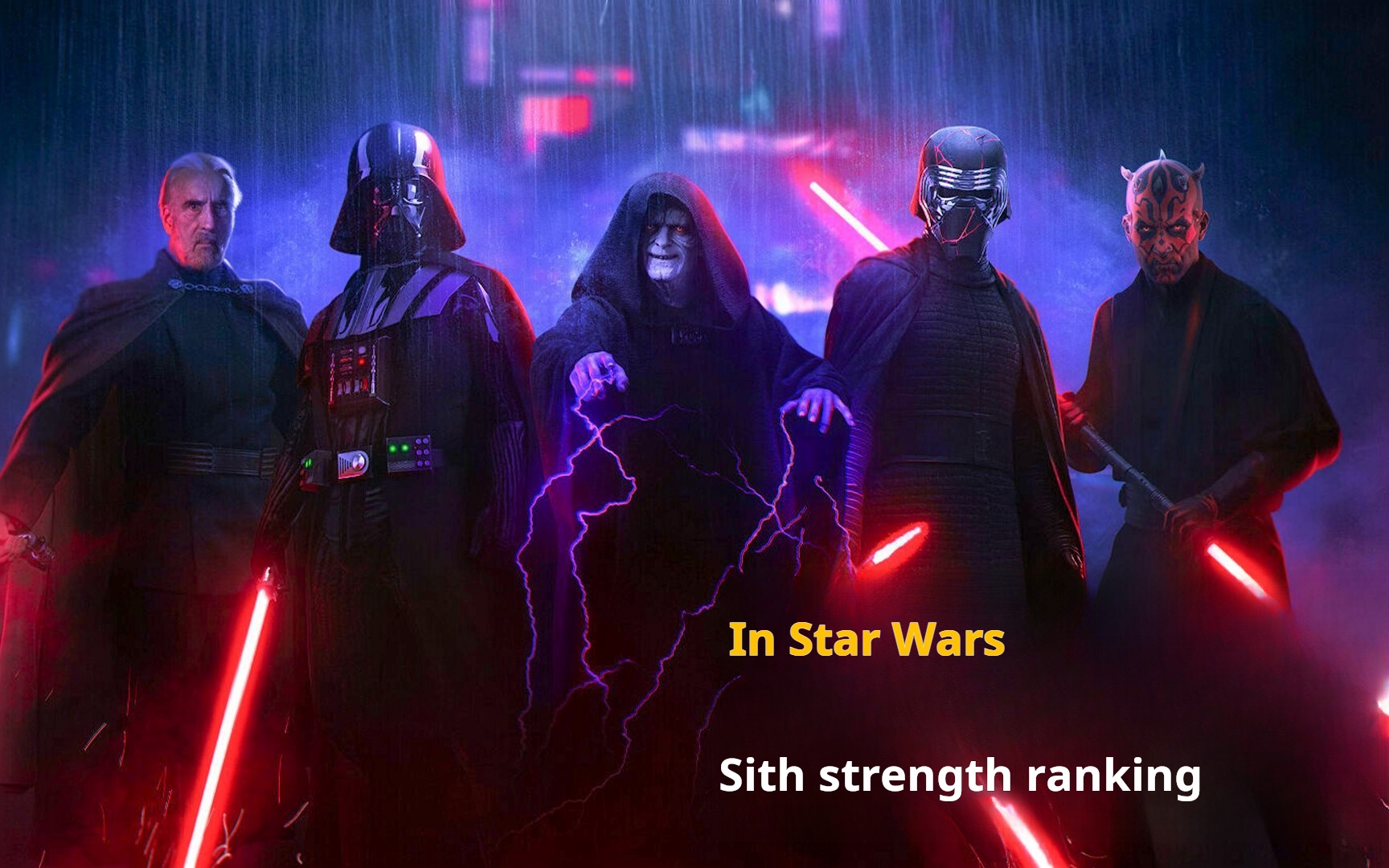 Ranking de los Sith más fuertes de La guerra de las galaxias